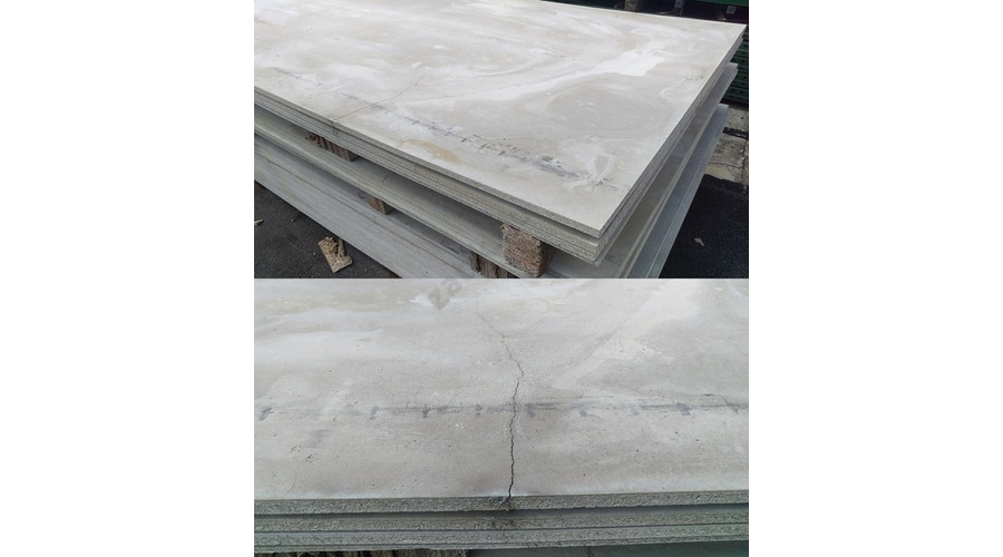 Betonyp lap Ck lap 16x1250x2800 mm 3,5 m2 - 95 kg / tábla cementkötésű ...