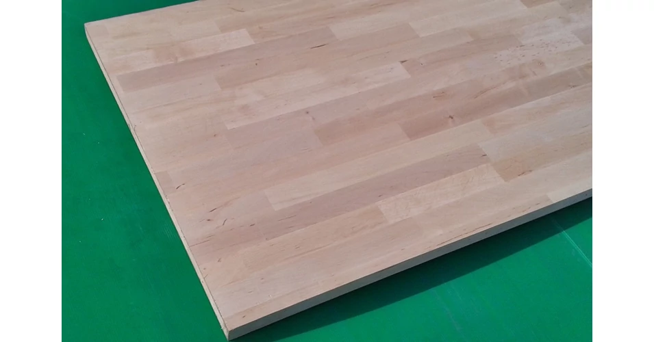 Konyhai munkalap táblásított égerfa HT 28 mm A min. 1200x600 mm 0,72 m2 ...