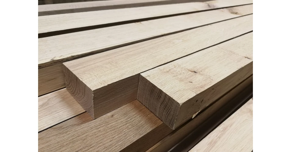 Gyalult tölgyfa palló 34x90x2400-2500 mm stafni fa barkácsléc HU++ ...